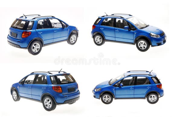 Blue hatchbacks stock image. Image of compact, motor - 15816981