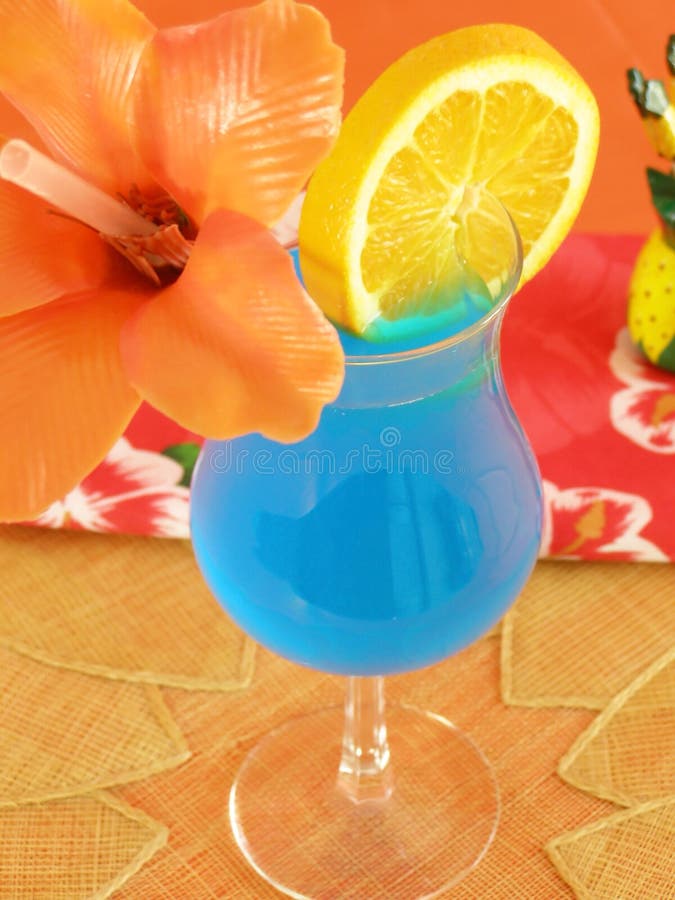 Blue Hawaiian stock photo. Image of tropical, orange, flower - 2300494