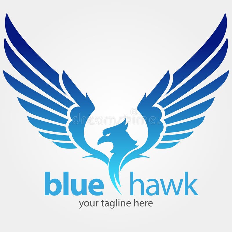 Blue Eagle stock vector. Illustration of brand, attack - 78298563