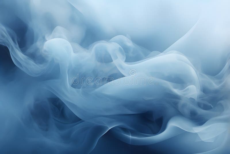 Blue Haze, Mystical Misty Morning. Fantastic Landscape, Thick Fog Over ...