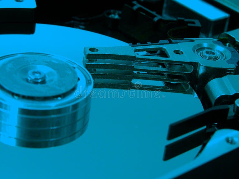Blue hdd stock photo. Image of host, macro, opened, disk, disks - 632