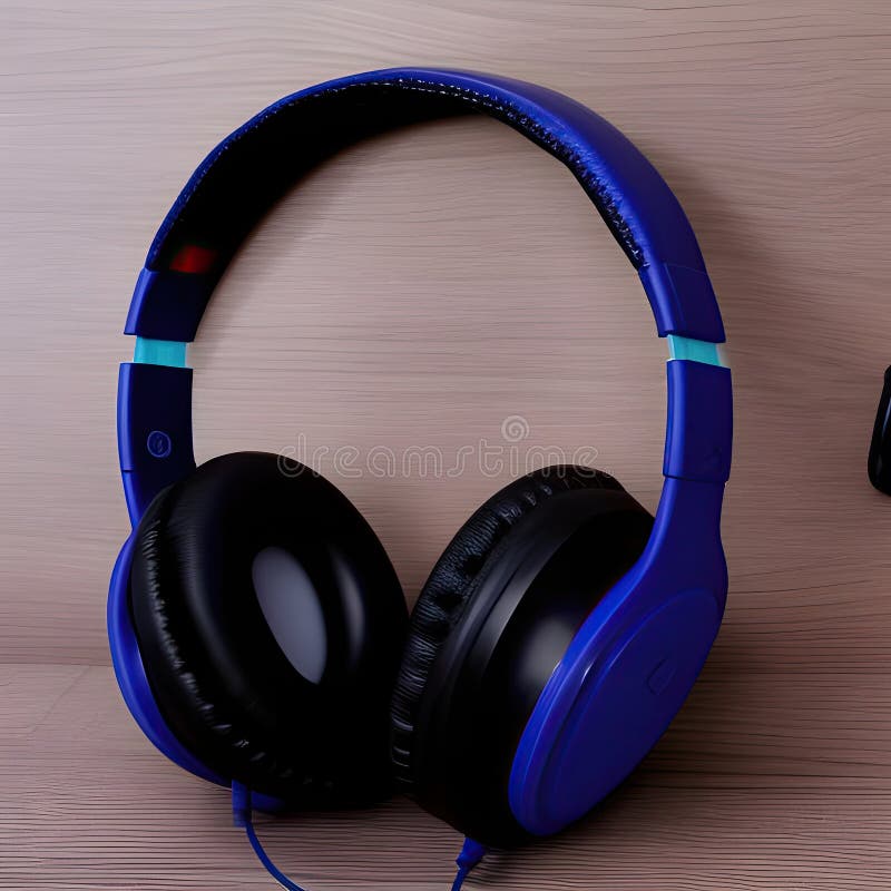 Blue Headset on Display in High-quality Photograph. Created by ...