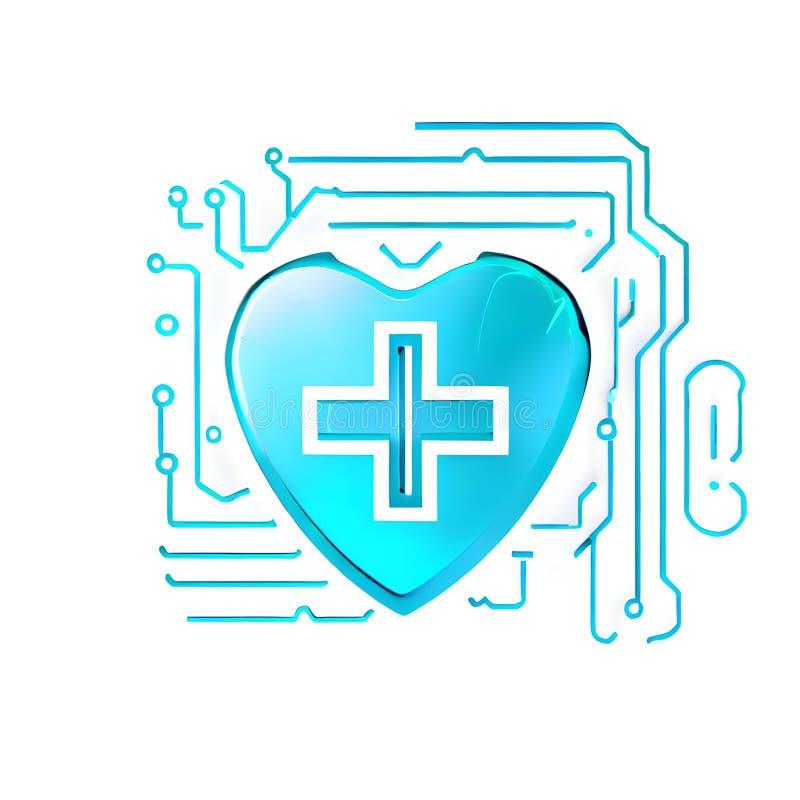 Blue Health Care Concept Logo Stock Illustration - Illustration of ...