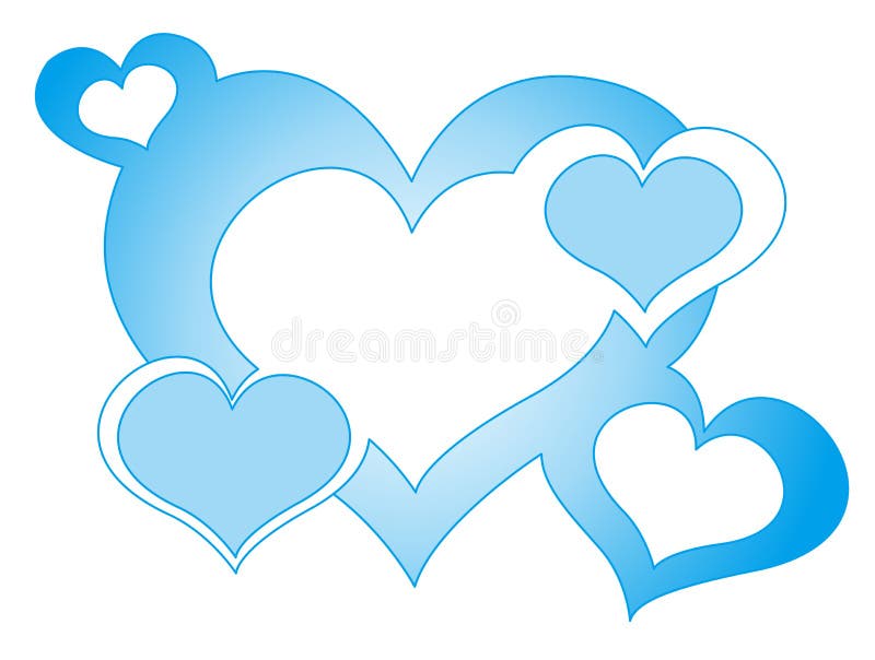 Blue heart stock illustration. Illustration of romance - 13506218