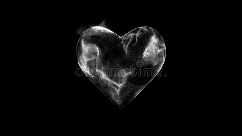 Blue Heart Animation. Seamless Loop with Alpha Stock Video - Video of ...