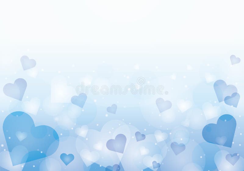 Blue Heart Pattern Background Material Glitter Stock Vector ...