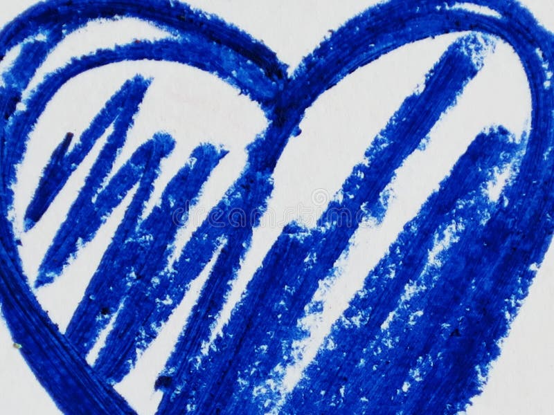 BLUE heart shape stock illustration. Illustration of cosmetics - 136987540