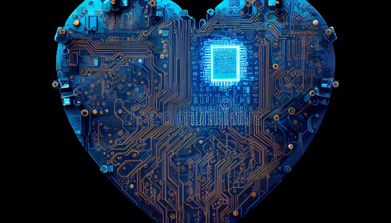 Heart Circuit Board Stock Illustrations – 726 Heart Circuit Board Stock ...