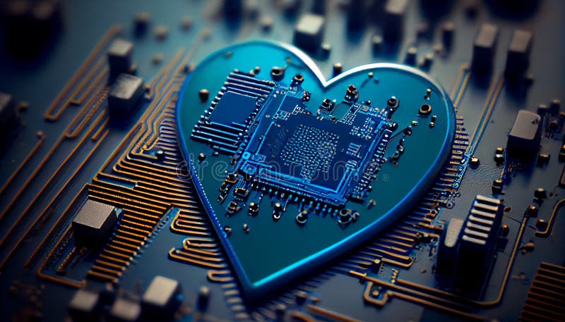 Heart Circuit Board Stock Illustrations – 726 Heart Circuit Board Stock ...