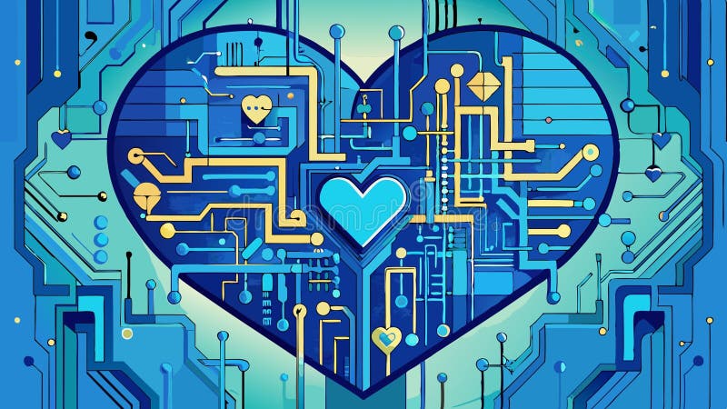 Computer Circuit Board Heart Stock Illustrations – 1,208 Computer ...