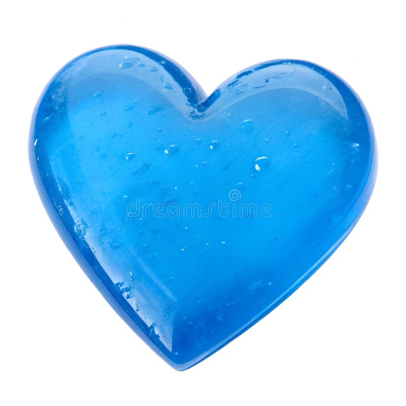 Blue Heart, Symbol of Love, Affection, and Emotions Stock Illustration ...