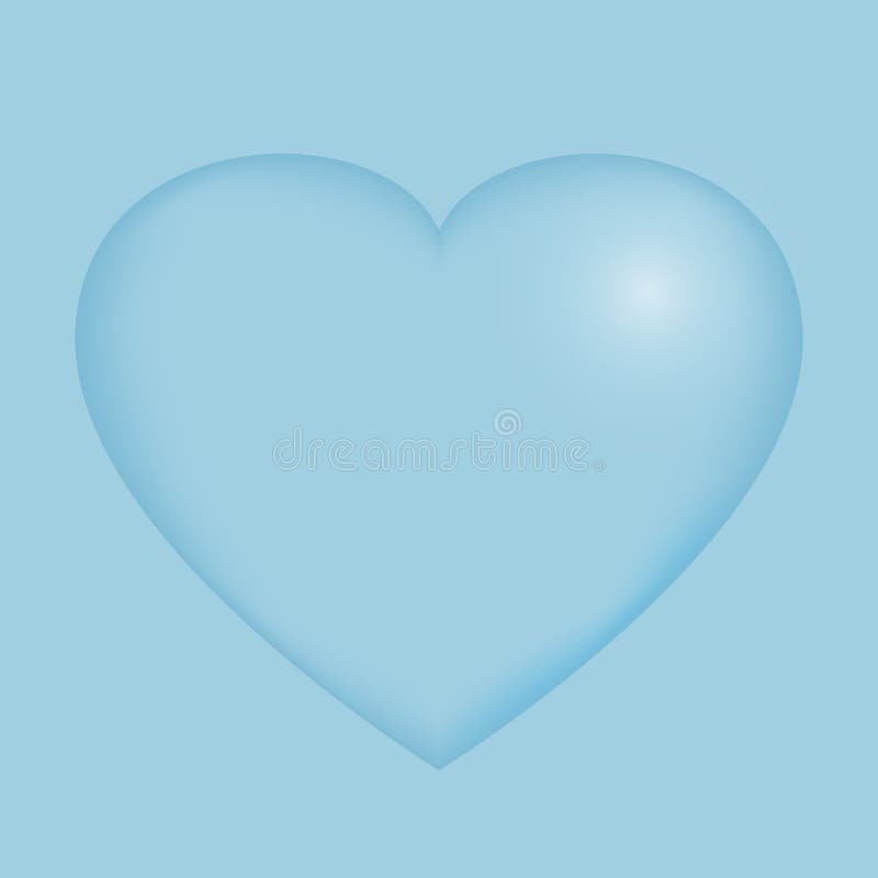 Blue heart vector stock vector. Illustration of design - 99065860