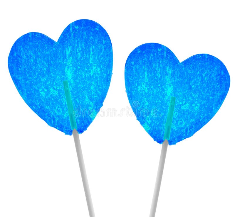 Blue hearts stock photo. Image of concept, food, lollipop - 37680368