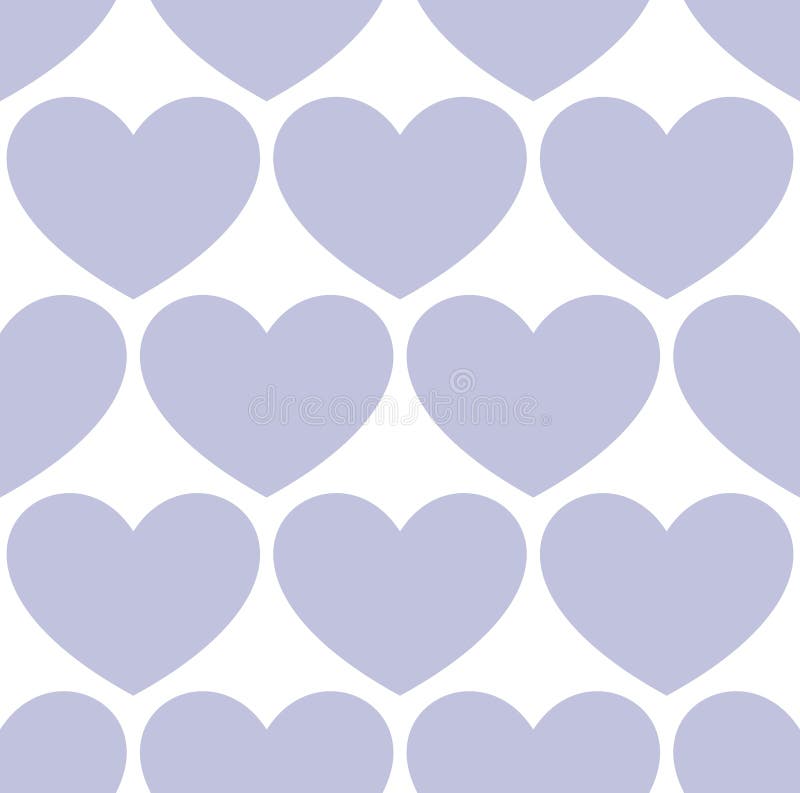 Blue Hearts Seamless Pattern. Vector Illustration Stock Vector ...