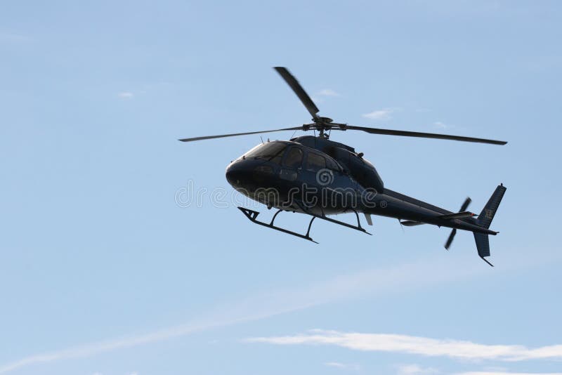 Blue Helicopter stock image. Image of helicopter, flying - 2288419
