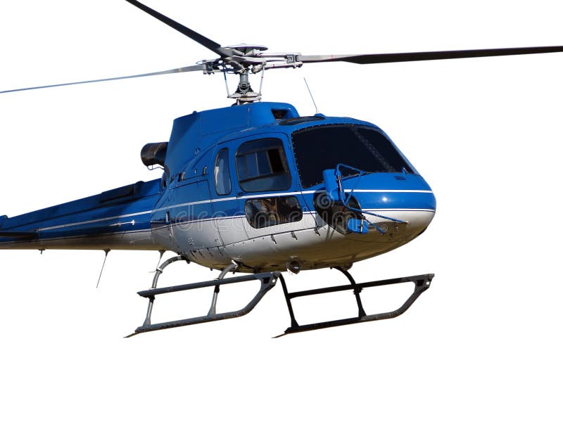 Blue helicopter on white stock photo. Image of outdoor - 111992300