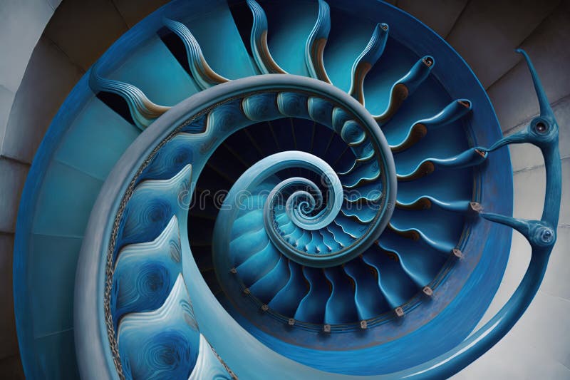 The blue helix stock illustration. Illustration of fractal - 273118904