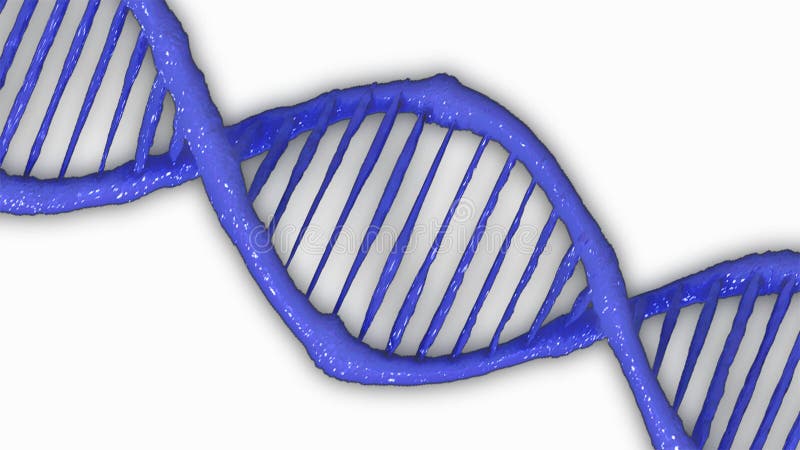 Blue Helix Human DNA Structure. Chromosome Structure, or Single Part of ...
