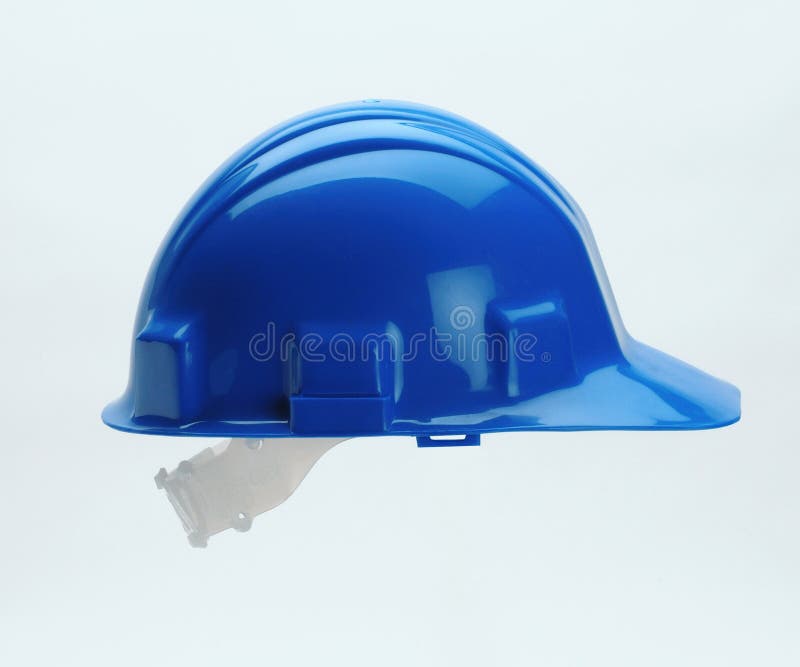 Blue Helmet stock photo. Image of clipping, contractor - 25021550