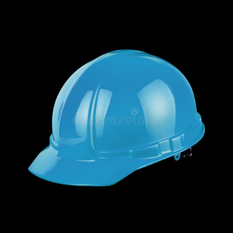 Blue helmet isolated stock photo. Image of employee, background - 12381110
