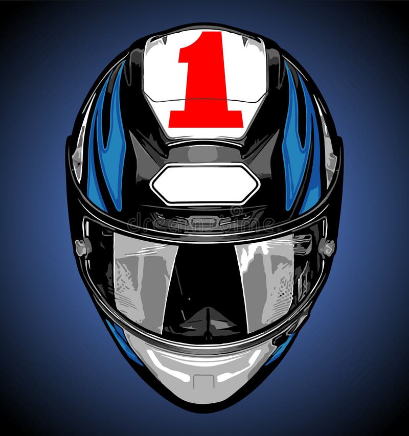 Blue helmet stock vector. Illustration of helmet, poster - 260403522