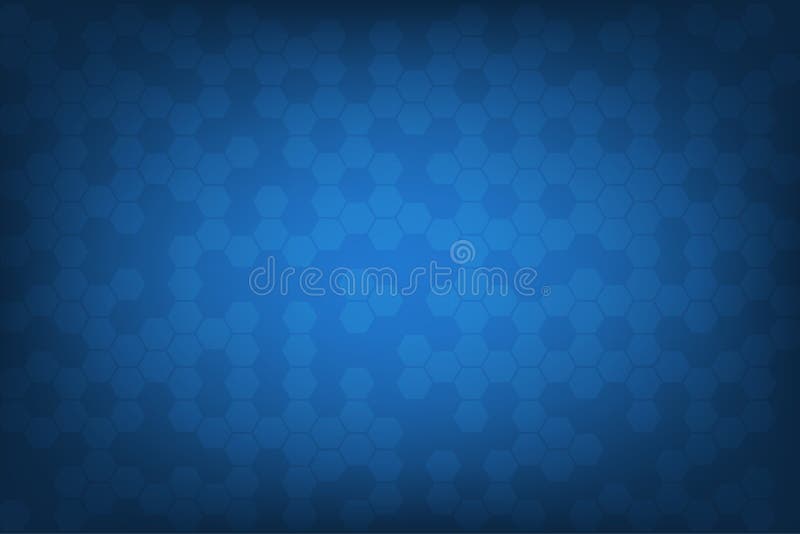 Blue Hex and Technology of Chemistry. Blue Template with Blank Space ...