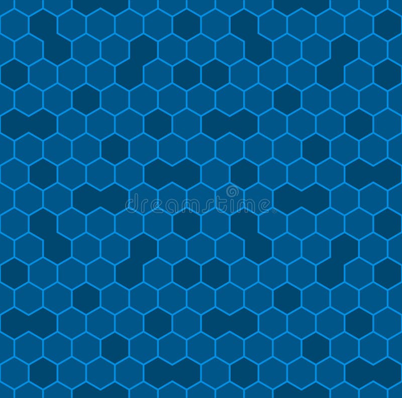 Hexagon Seamless Pattern. Grayscale Random Shade Honeycomb Line ...