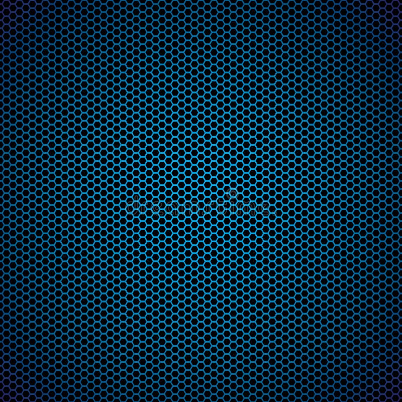 Blue Hexagon Metal Background Stock Vector - Illustration of textured ...