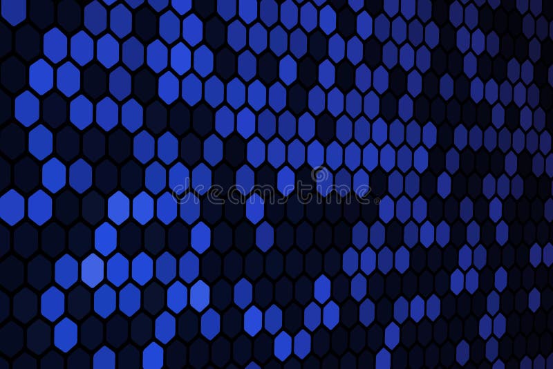 Blue Hexagon Pattern Picture. Image: 9678204