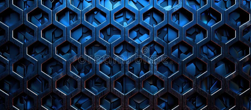 Blue hexagon pattern stock photo. Image of surface, aesthetic - 322138062