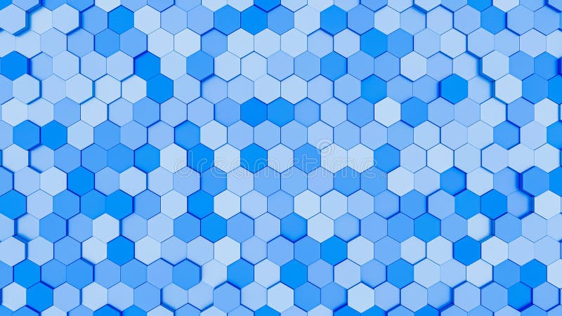 Blue Hexagonal Background. Geometric Abstract Wallpaper Stock ...