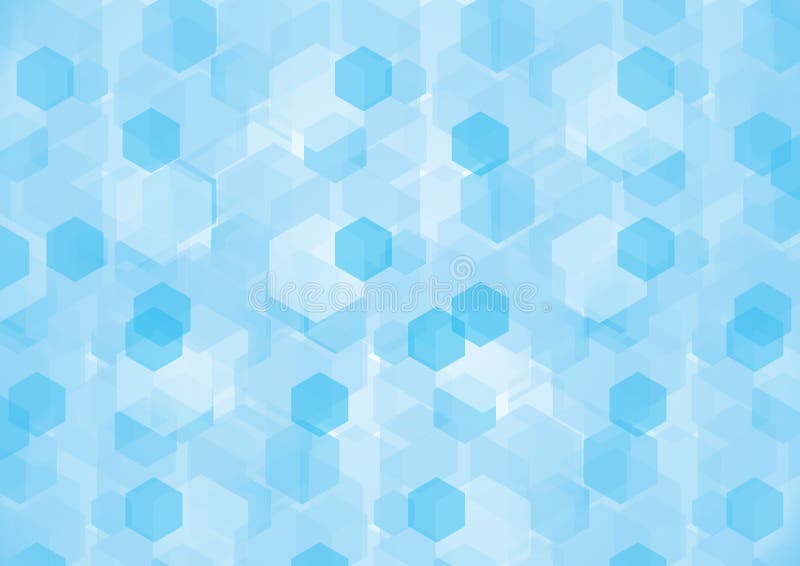 Blue Hexagonal Background stock illustration. Illustration of ...