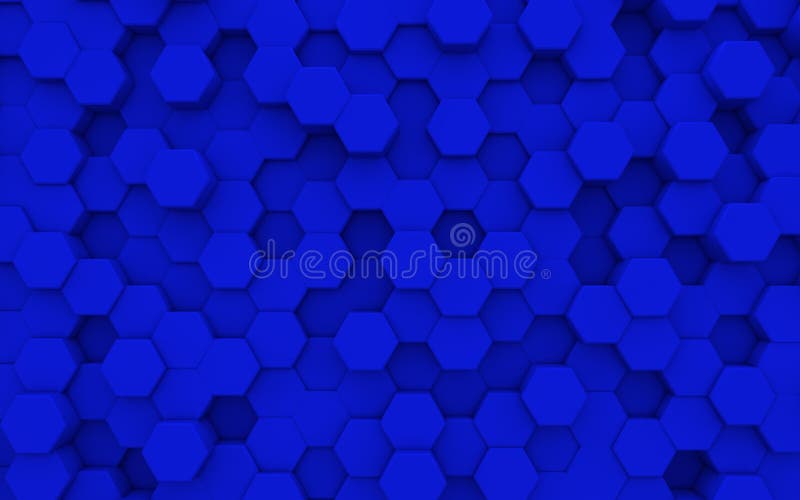 Blue Hexagonal Background, White Abstract Background Stock Illustration ...