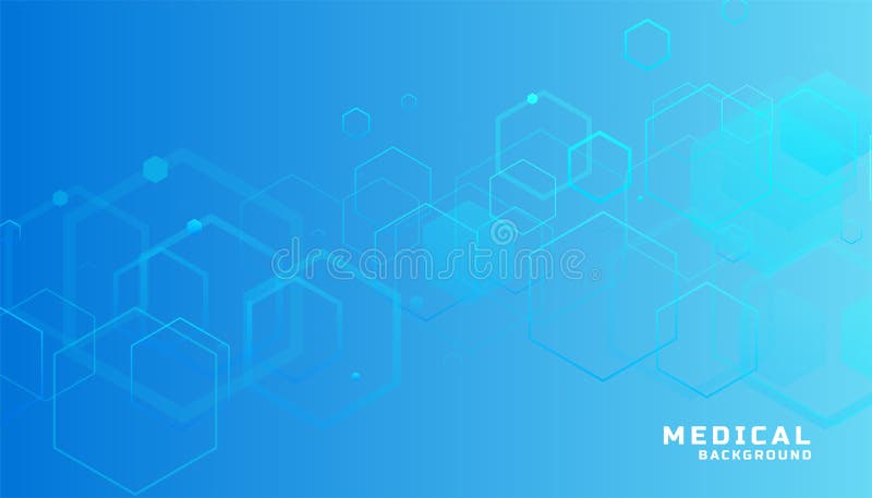 Blue Hexagonal Medical and Healthcare Background Design Stock Vector ...