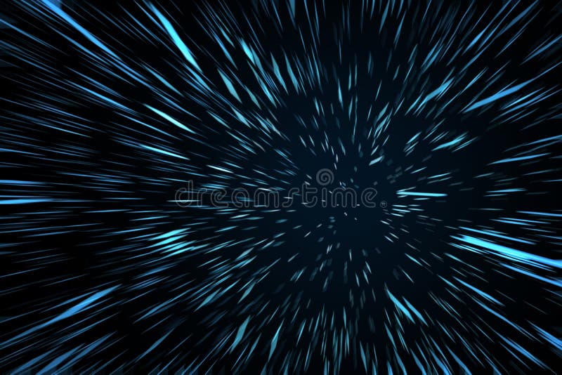 Blue High Speed Space Warp Blur Stock Illustration - Illustration of ...