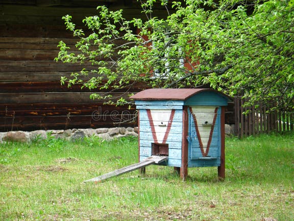 Blue hive stock photo. Image of apiculture, hive, wood - 865768