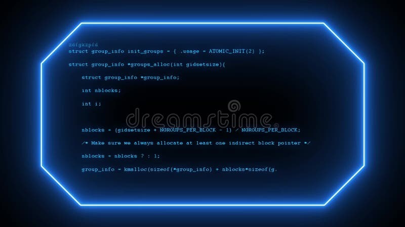 Blue Hologram Future Serial Executed Code Programming Like Hacking ...