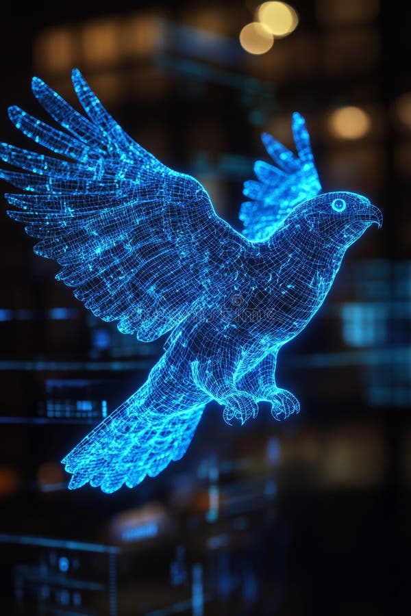 Bird Technology Logo, Bird Logo, Eagle and Wing, Airplane Icon Stock ...