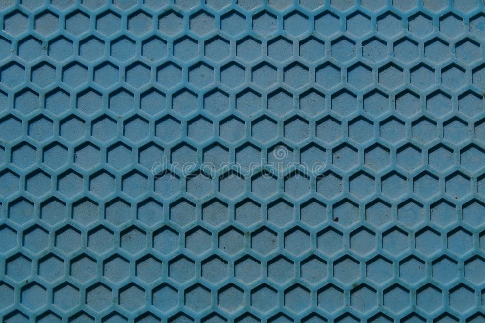 Blue Honeycomb Pattern Texture with Hexagonal Design Elements in Close ...