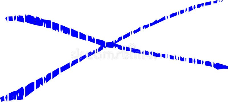 Blue Horizontal Cross Mark Set Stock Vector - Illustration of space ...