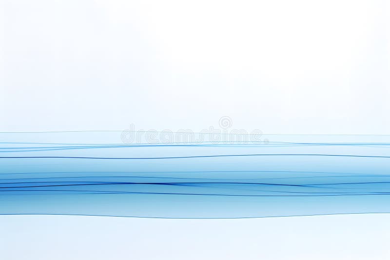 Blue Horizontal Wavy Lines on White Background Stock Illustration ...