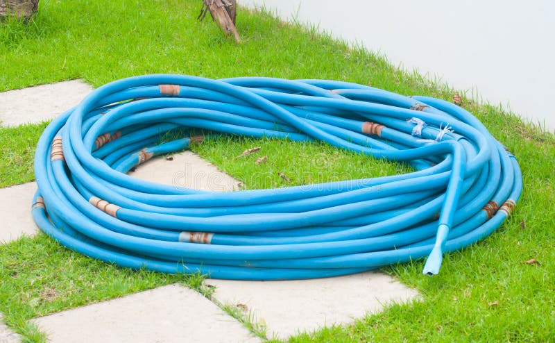Blue hose plastic pipe stock photo. Image of plumbing - 30651806