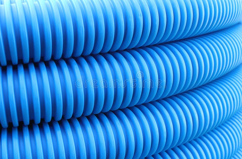 Blue hose plastic pipe stock image. Image of circle, ring - 32696229