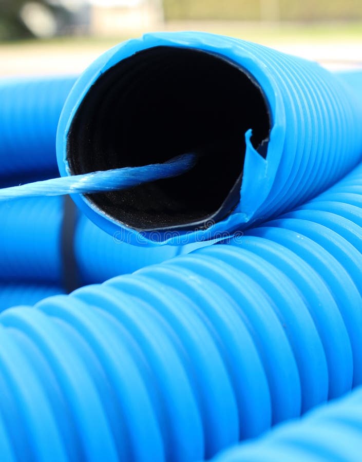 Blue hose plastic pipe stock photo. Image of plumbing - 30651806