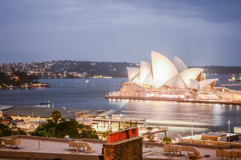Blue Hour Sydney Opera House Editorial Stock Photo - Image of view ...