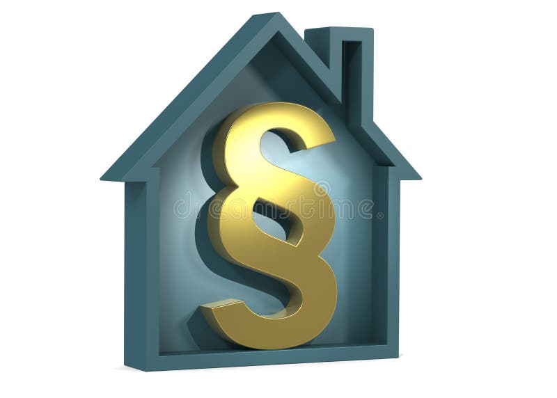 Section Sign Cubes Isolated on White Background Stock Illustration ...