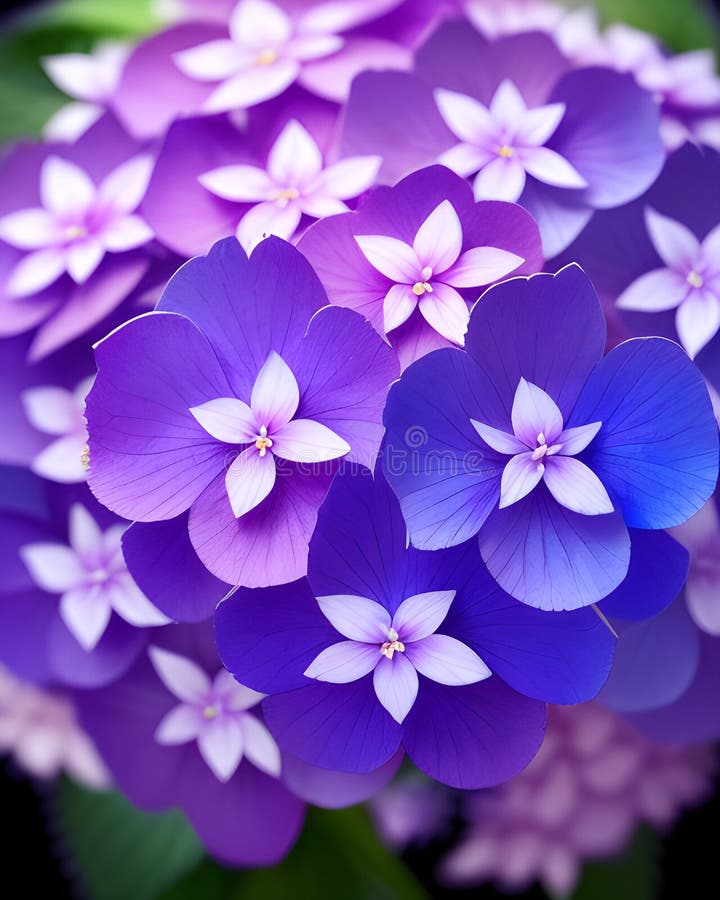 Blue Hydrangeas stock illustration. Illustration of blue - 293199055