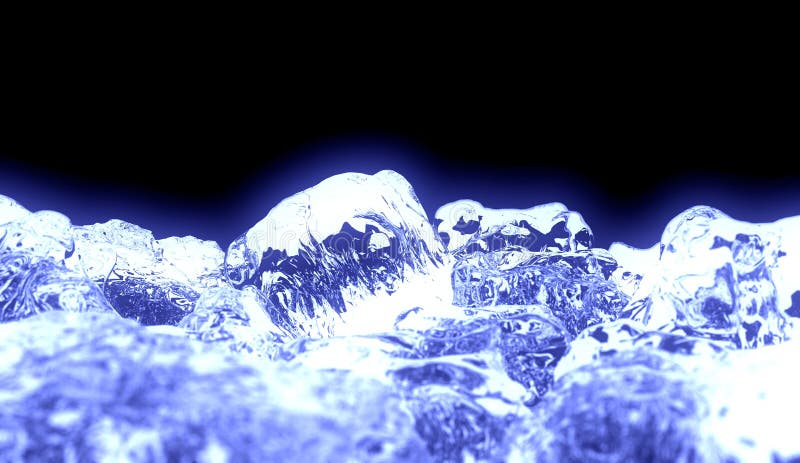 Blue Ice stock illustration. Illustration of render, cubes - 23123397