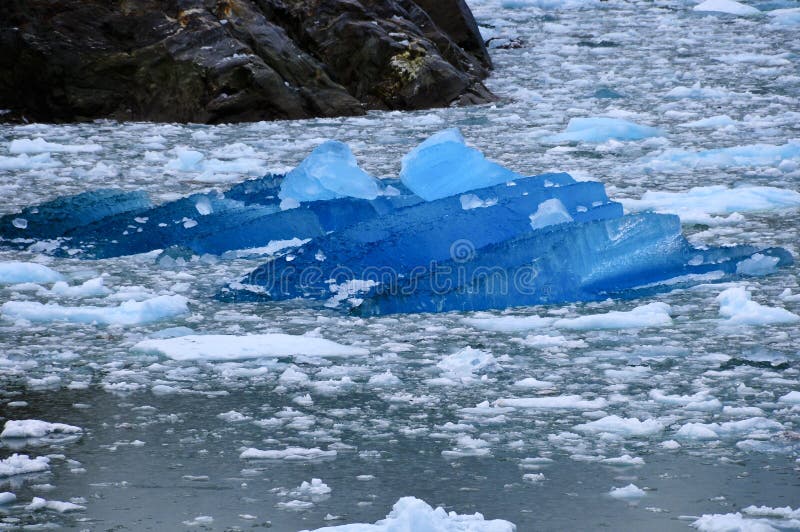 Blue Ice stock image. Image of floating, chunk, blue - 23191895
