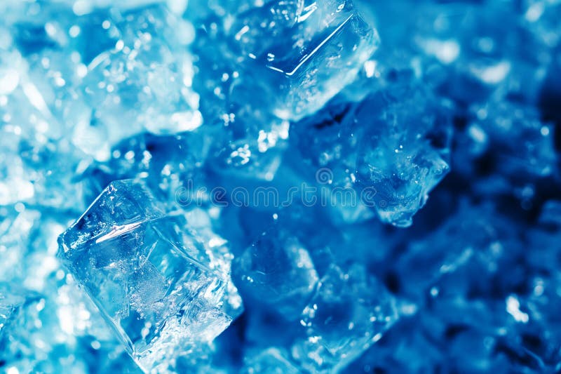 Blue Ice Background. Pieces of Ice on Blue Background Stock ...